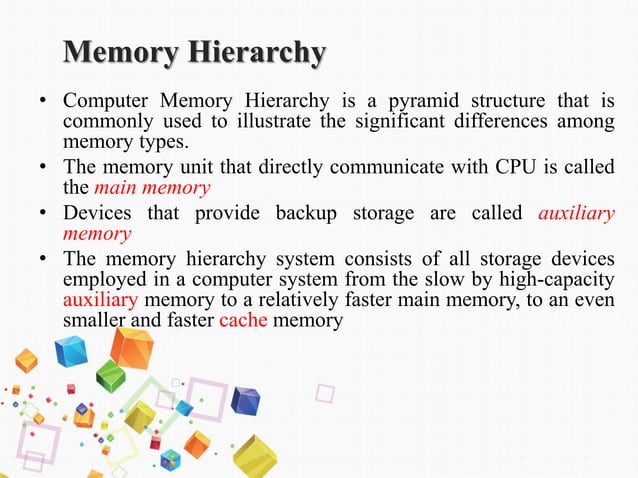 memory hierarchy | PPTX