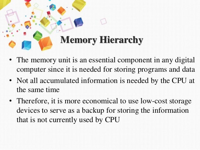 memory hierarchy