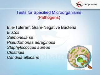 Microbial Limit Test- An Over view | PPT