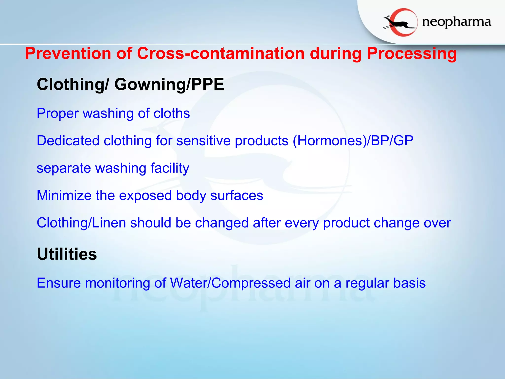 Microbial Impacts on Pharma Products & Cross Contamination | PPT
