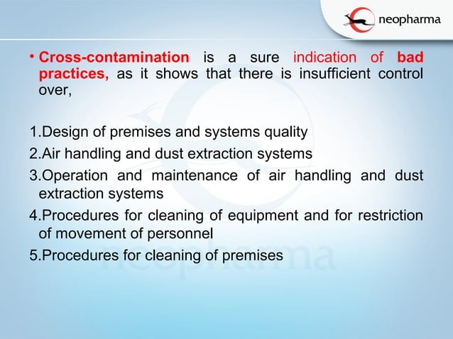Microbial Impacts on Pharma Products & Cross Contamination | PPT