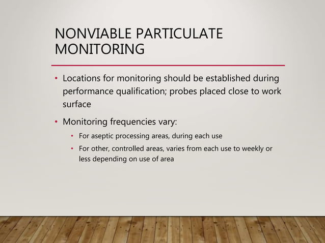 Control on Cleanroom Environmental Monitoring (Pharmaceutical) | PPT