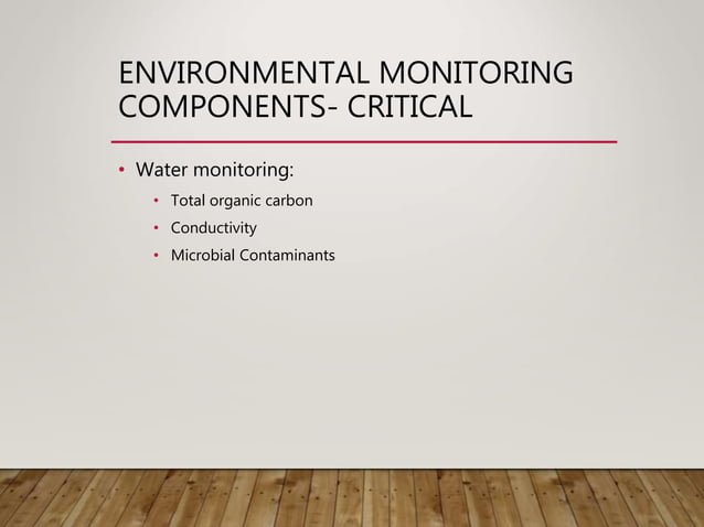 Control on Cleanroom Environmental Monitoring (Pharmaceutical) | PPT