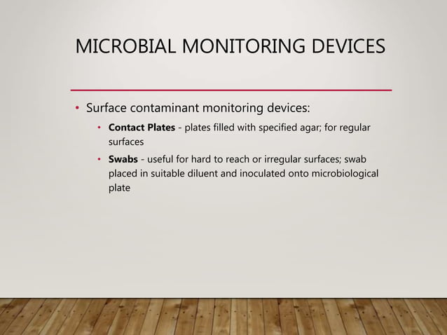 Control on Cleanroom Environmental Monitoring (Pharmaceutical) | PPT