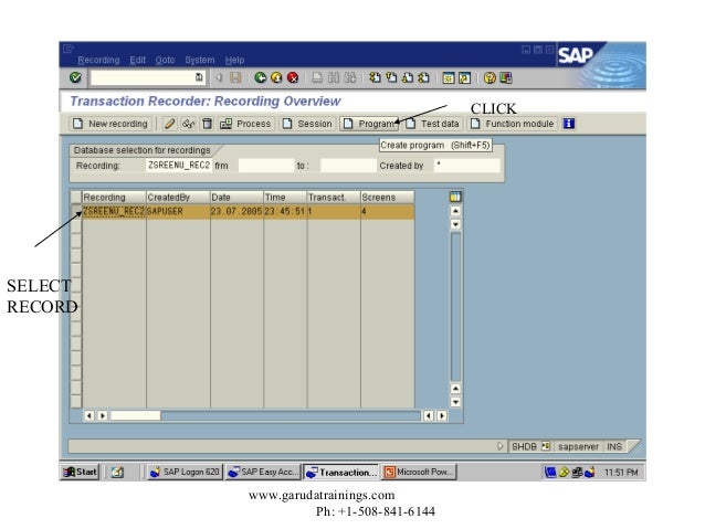 Adding Batch Data Communication on SAP ABAP by Garuda Trainings