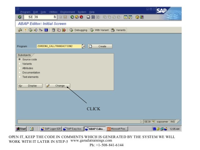 Adding Batch Data Communication on SAP ABAP by Garuda Trainings