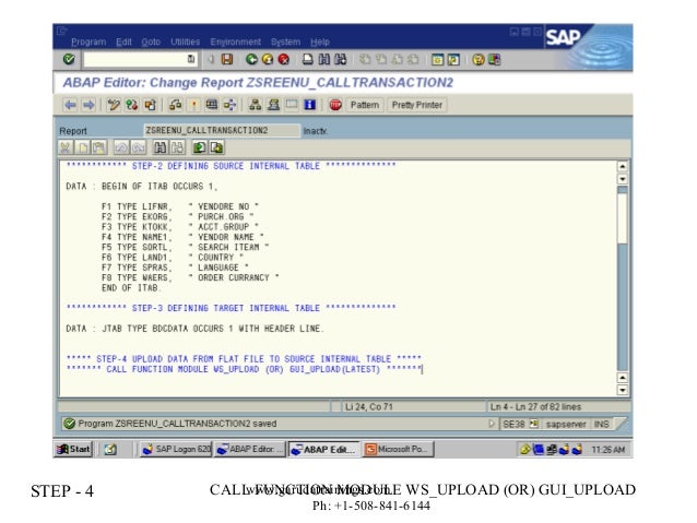 Adding Batch Data Communication On Sap Abap By Garuda Trainings