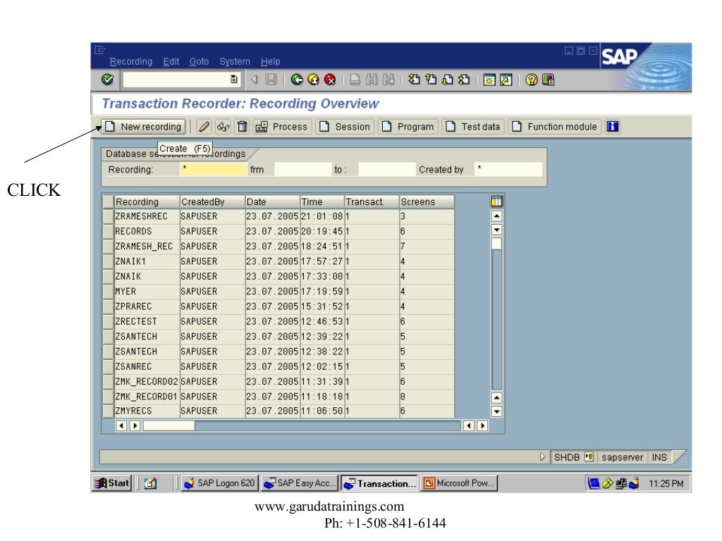 Adding Batch Data Communication on SAP ABAP by Garuda Trainings