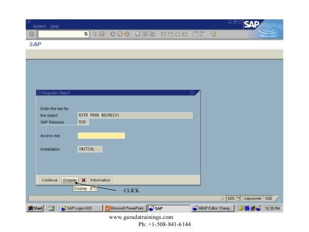 Adding Batch Data Communication on SAP ABAP by Garuda Trainings