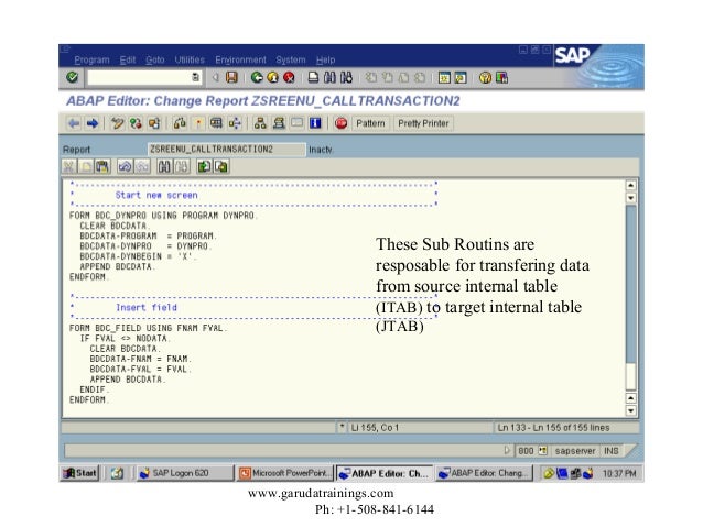 Adding Batch Data Communication On Sap Abap By Garuda Trainings