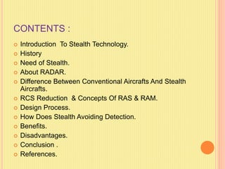 STEALTH technology.pptx | Technology Industry | Industries