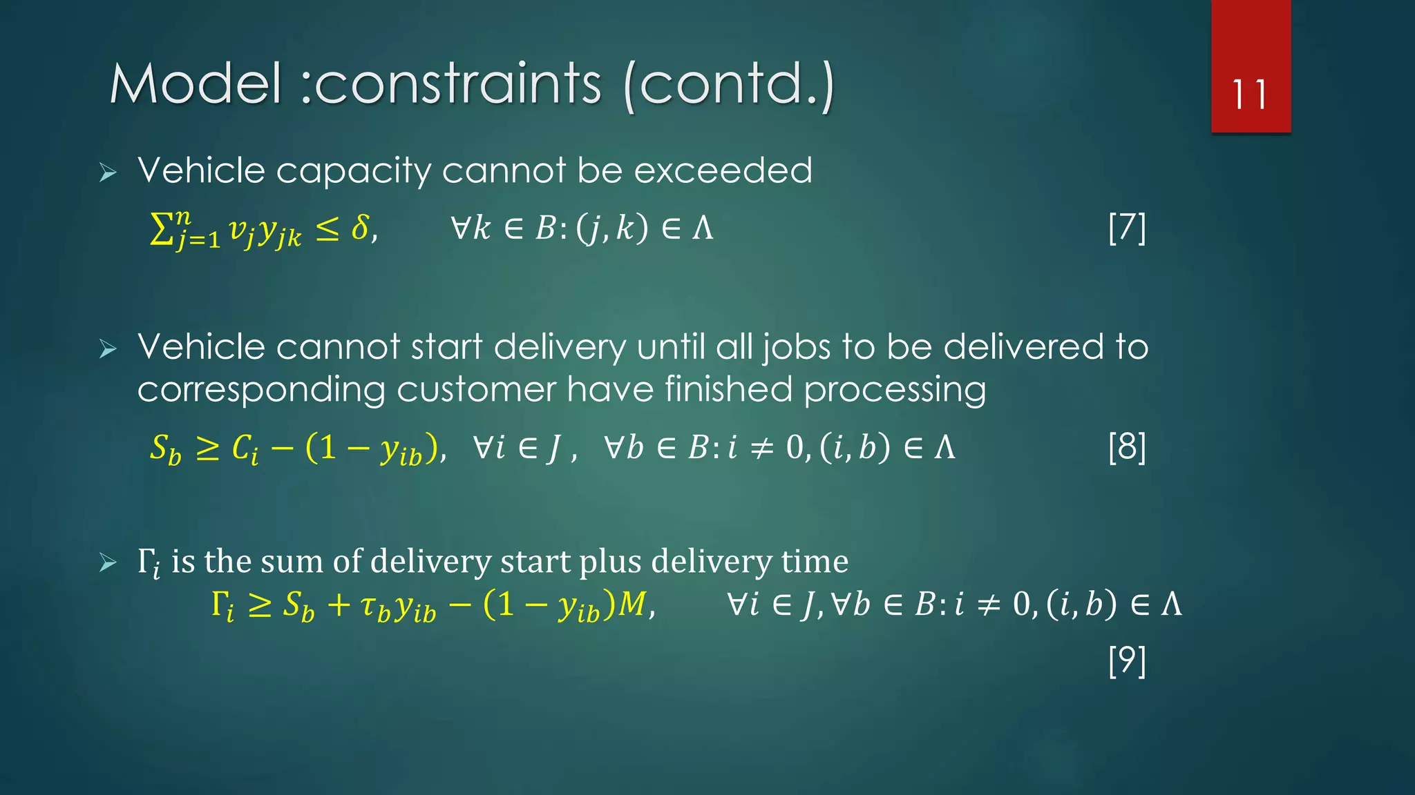 MULTI-OBJECTIVE ANALYSIS OF INTEGRATED SUPPLY CHAIN PROBLEM | PPTX