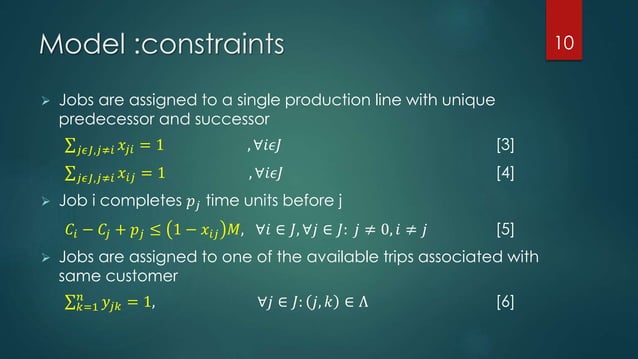 MULTI-OBJECTIVE ANALYSIS OF INTEGRATED SUPPLY CHAIN PROBLEM | PPTX