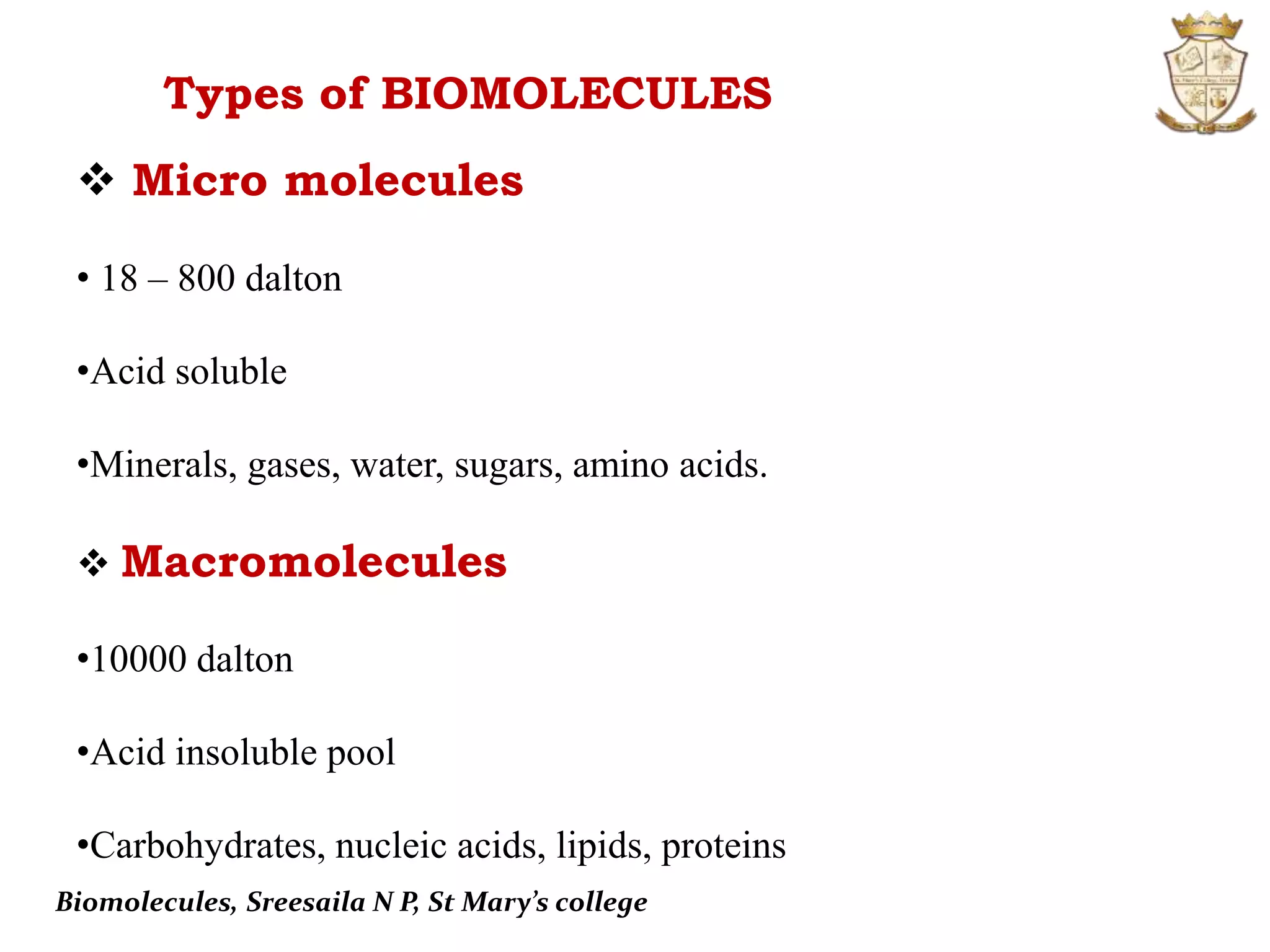Biotechnology:Biomolecules | PPTX