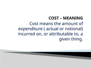 sreevidhya-Commerce ppt.ppt cost accounting | PPT