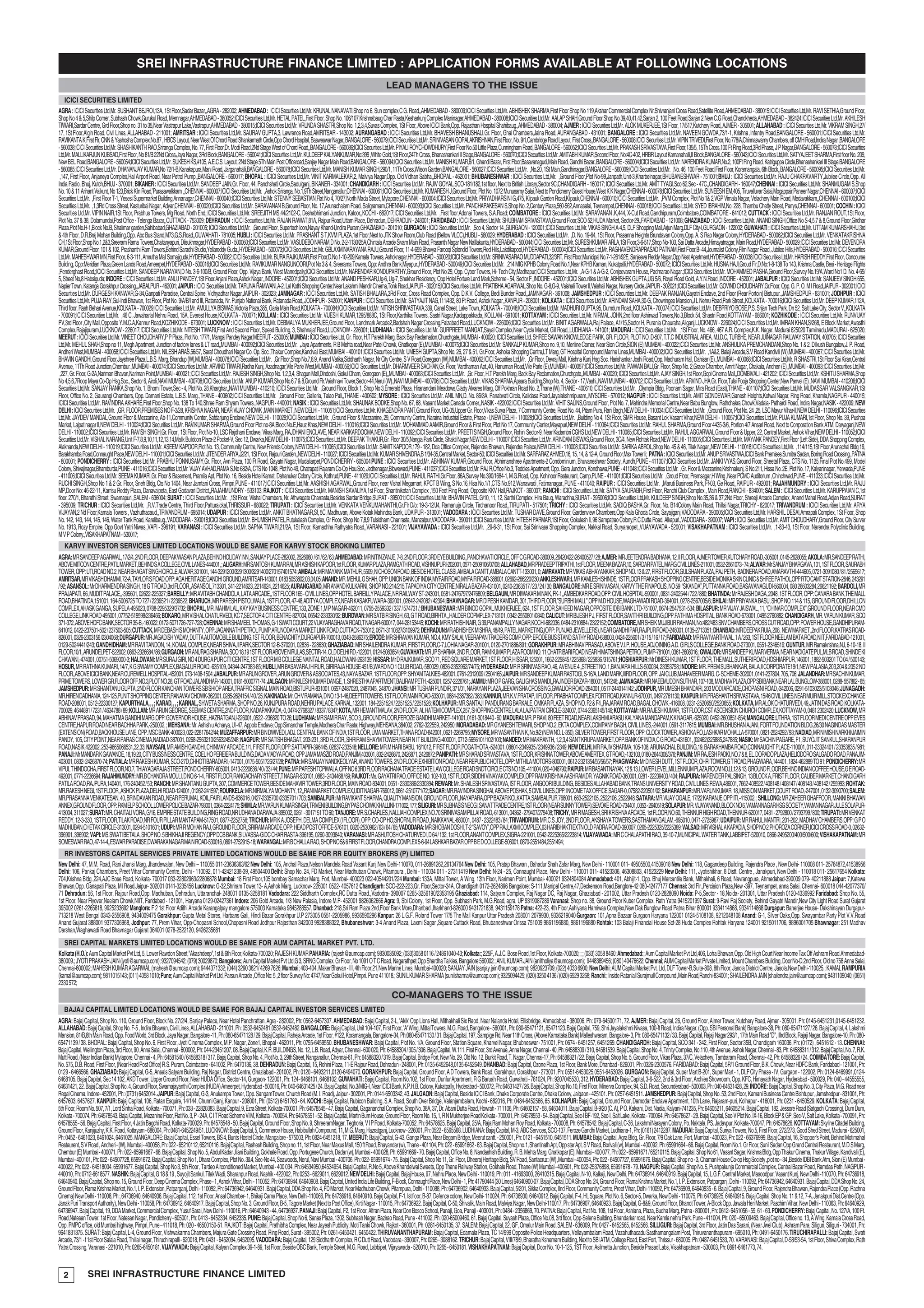 Srei infrastructure bond application form | PDF