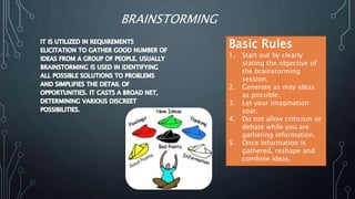 Requirement Elicitation Techniques/Methods | PPT