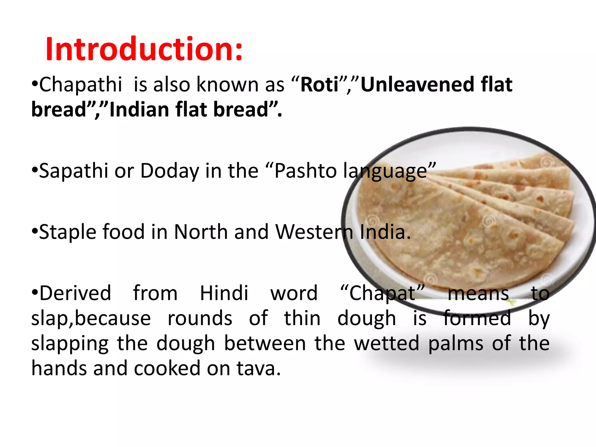 Chemistry of Chapathi making | PPTX