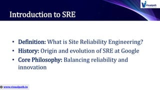 SRE Training in Hyderabad | Site Reliability Engineering Training | PPTX