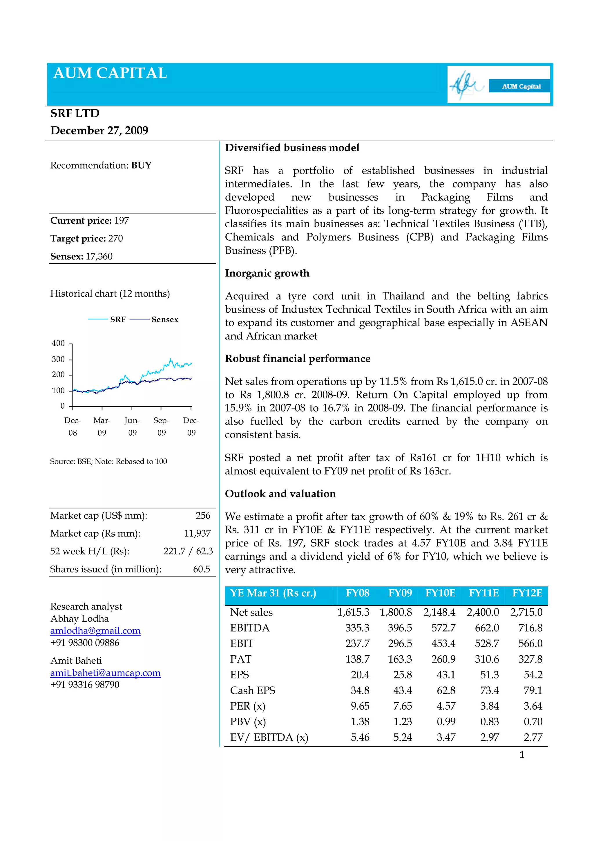 Research Report-SRF | PDF