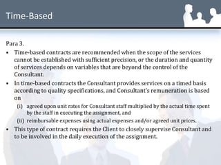 Srfp consultants 6 standard forms of contract | PPTX | Business Banking & Finance | Business