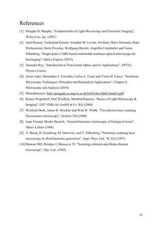Development of Nonlinear Optical Microscope and Scanner | PDF