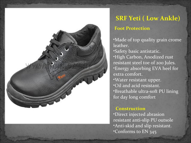 Srf safety shoes | PPT | Foot Health | Diseases and Conditions