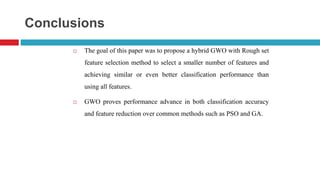 New Rough Set Attribute Reduction Algorithm based on Grey Wolf Optimization | PPT