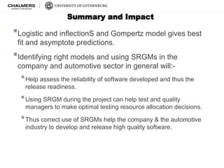 Evaluating SRGMs for Automotive Software Project | PDF
