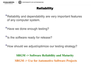 Evaluating SRGMs for Automotive Software Project | PDF