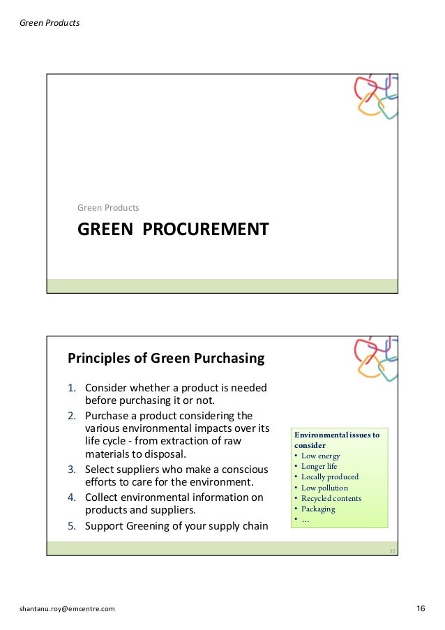 Green Products - S.Roy