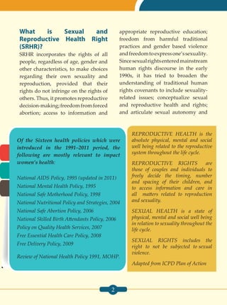 Sexual and Reproductive Health and Rights of Women in Nepal (SRHR) | PDF