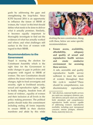 Sexual and Reproductive Health and Rights of Women in Nepal (SRHR) | PDF