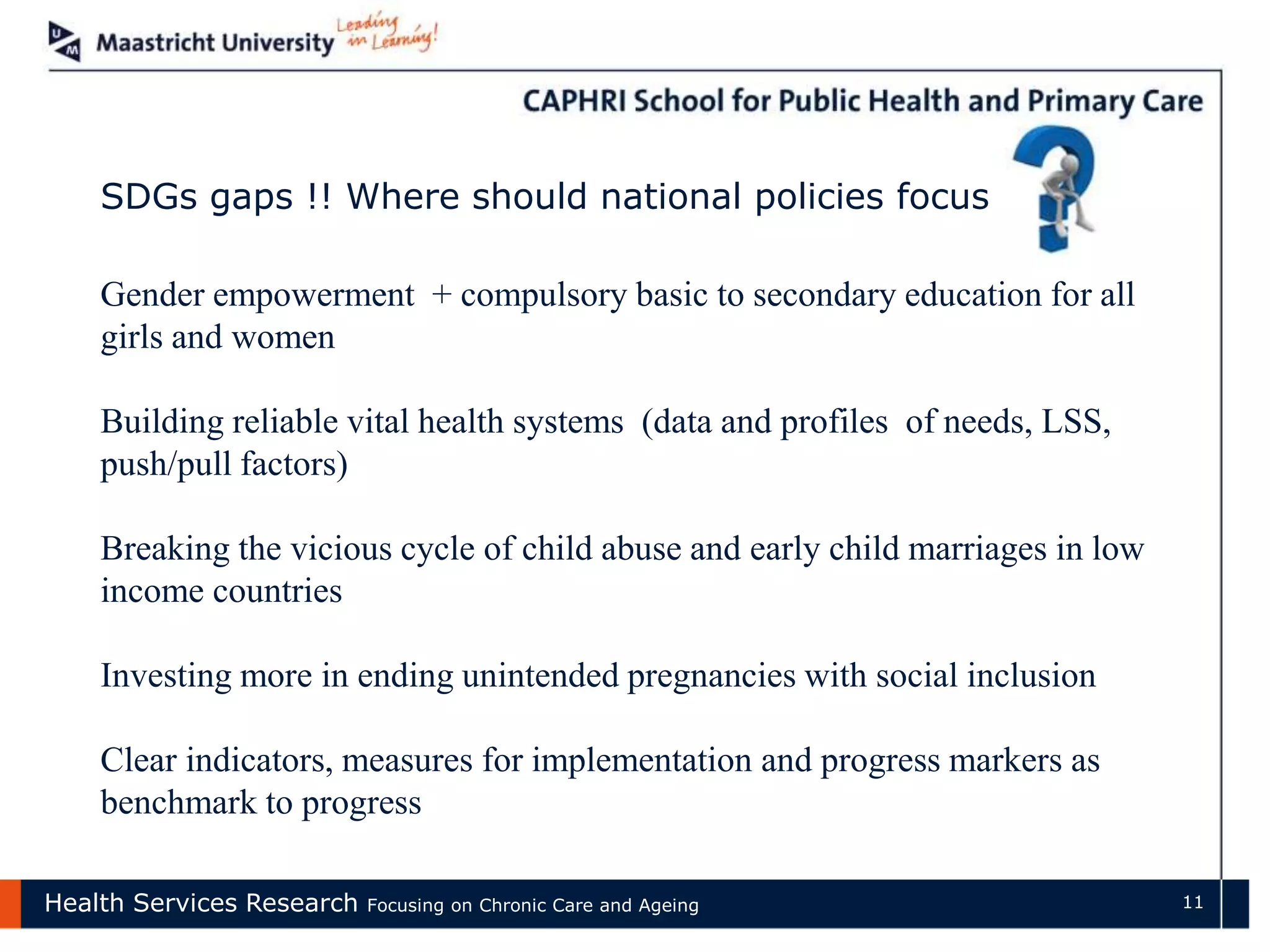 Sexual reproductive health rights and SDGs | PPT