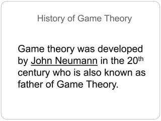 Game theory | PPTX