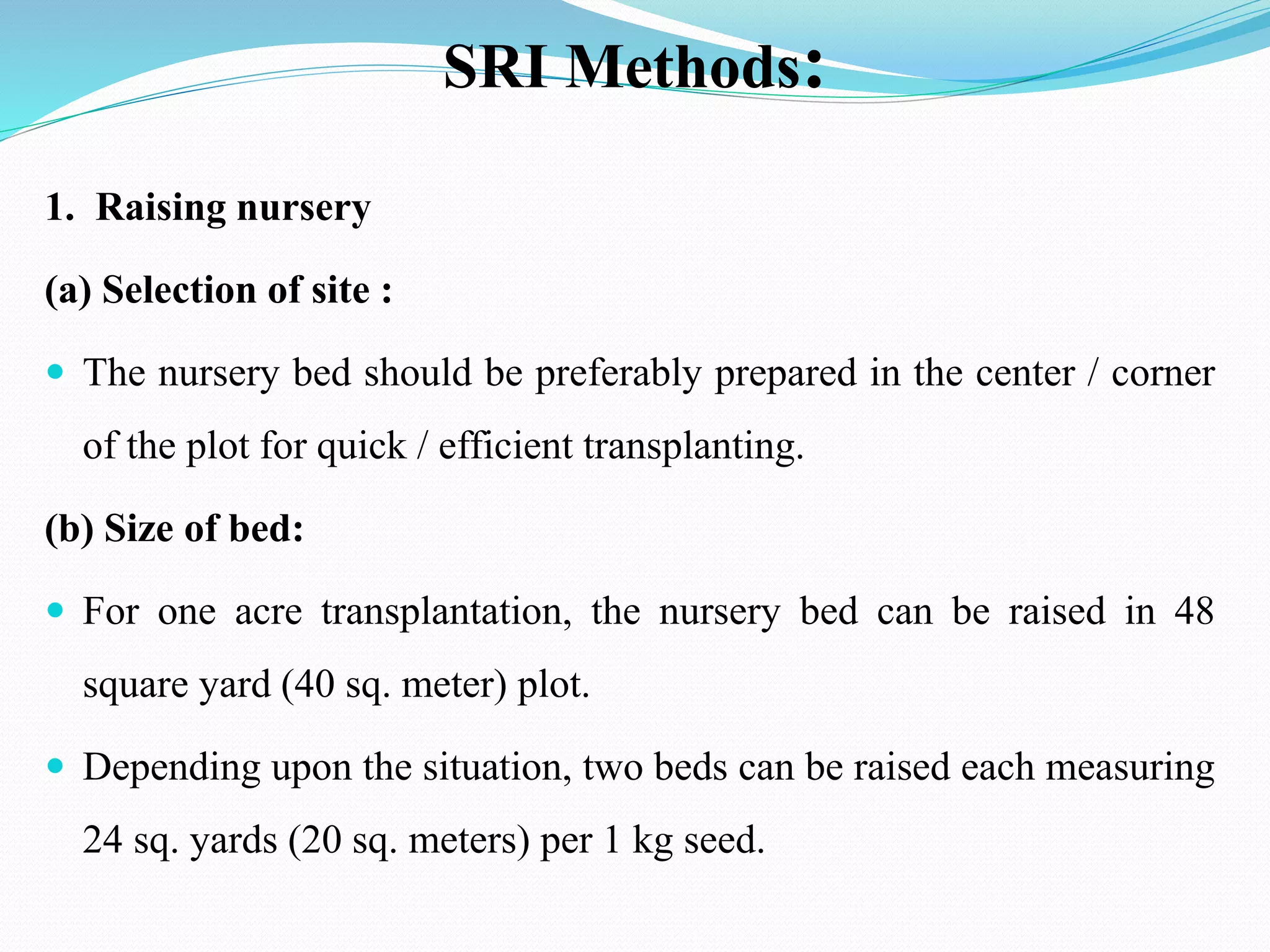 System of rice Intensification (SRI) | PPTX