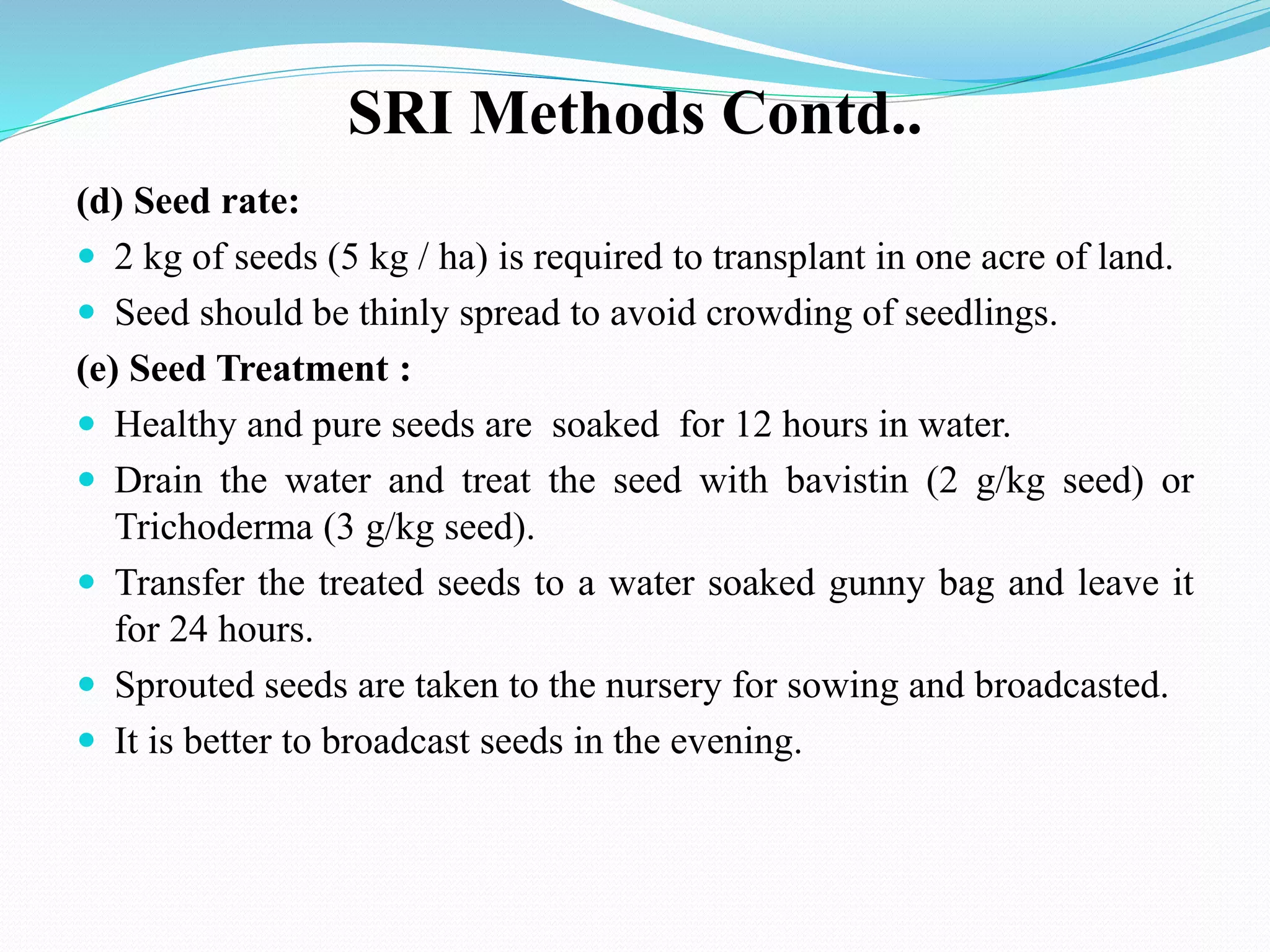 System of rice Intensification (SRI) | PPTX
