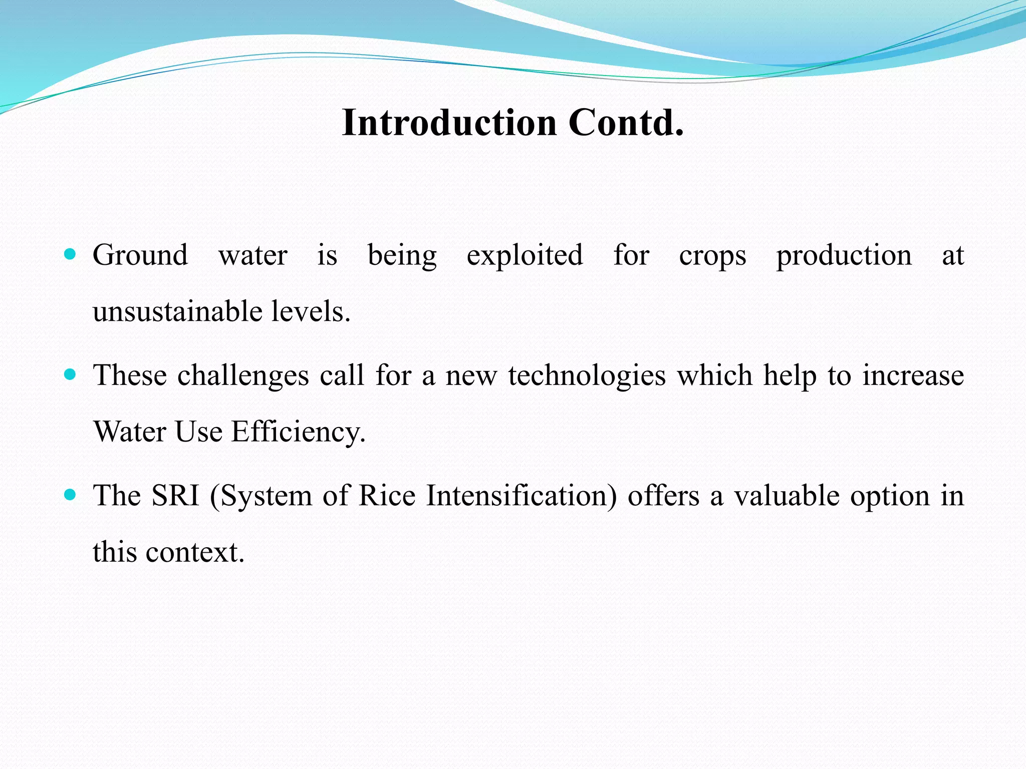 System of rice Intensification (SRI) | PPTX