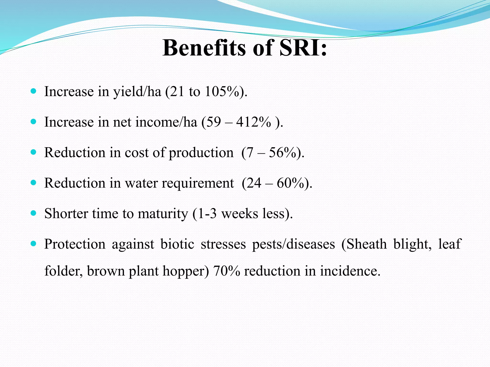 System of rice Intensification (SRI) | PPTX