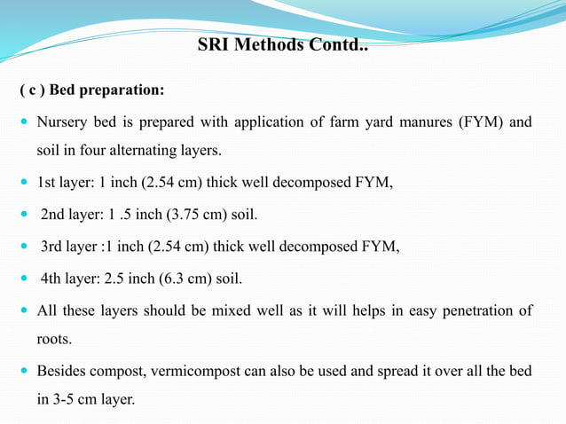 System Of Rice Intensification Sri Pptx Agriculture Industries