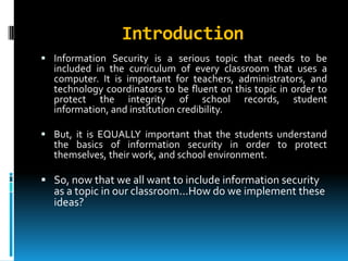 Introduction to Information Security | PPTX