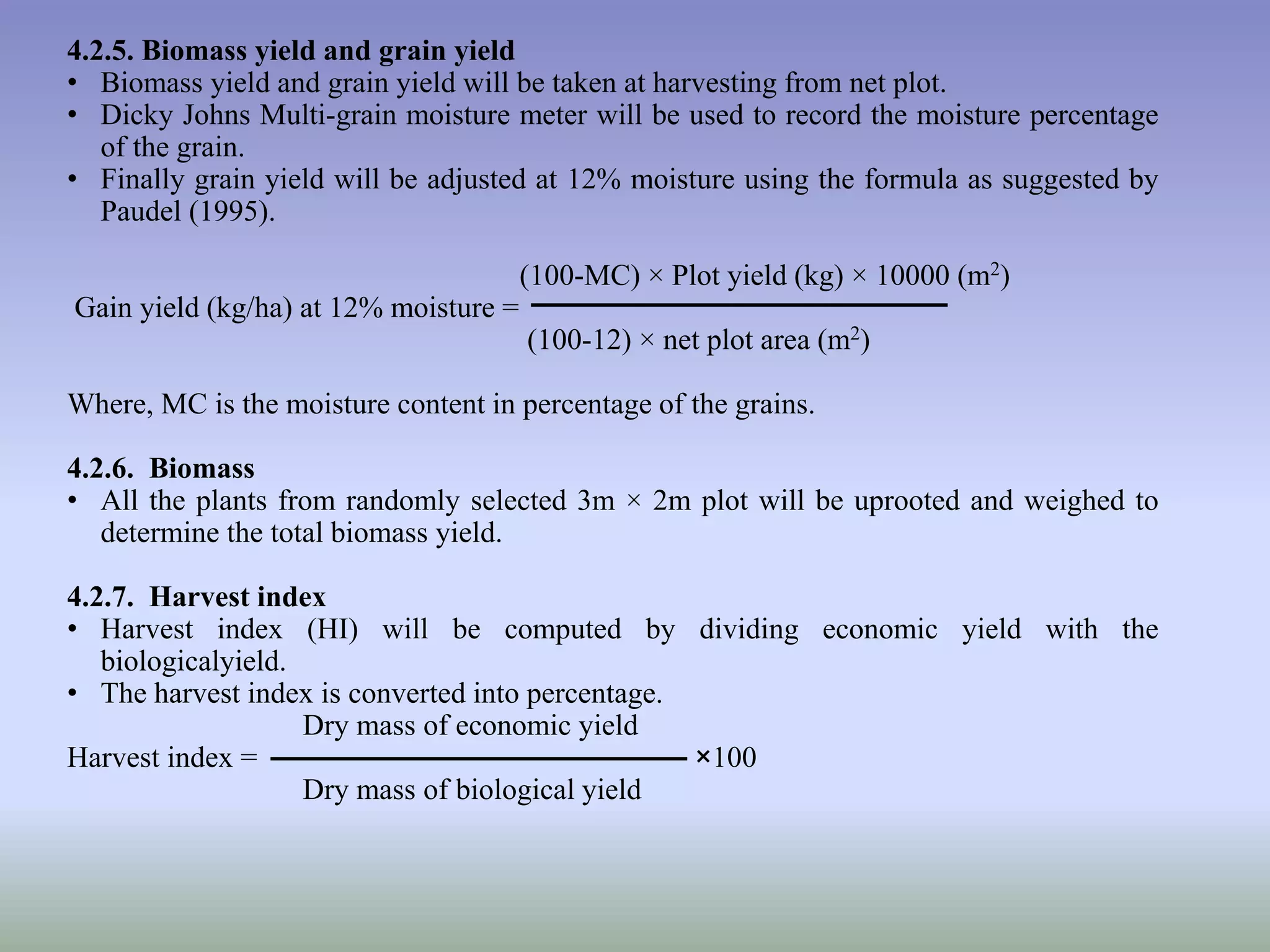 Presentation of Proposal for Rice trial | PPTX
