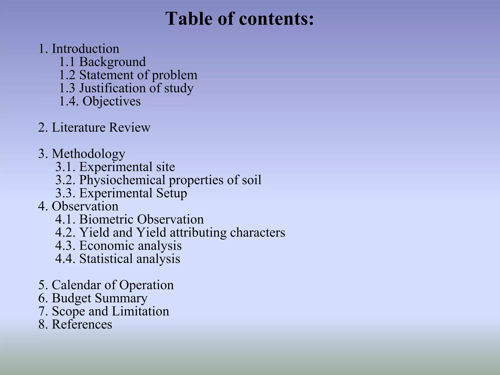 Presentation of Proposal for Rice trial | PPTX