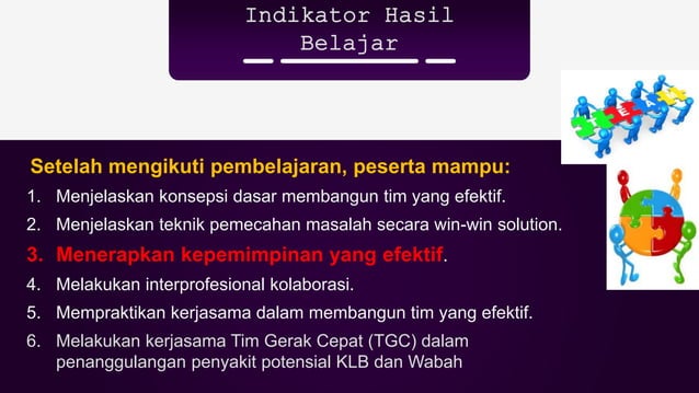 Kerjasama Tim Pelatihan Tim Gerak Cepat TGC | PPTX