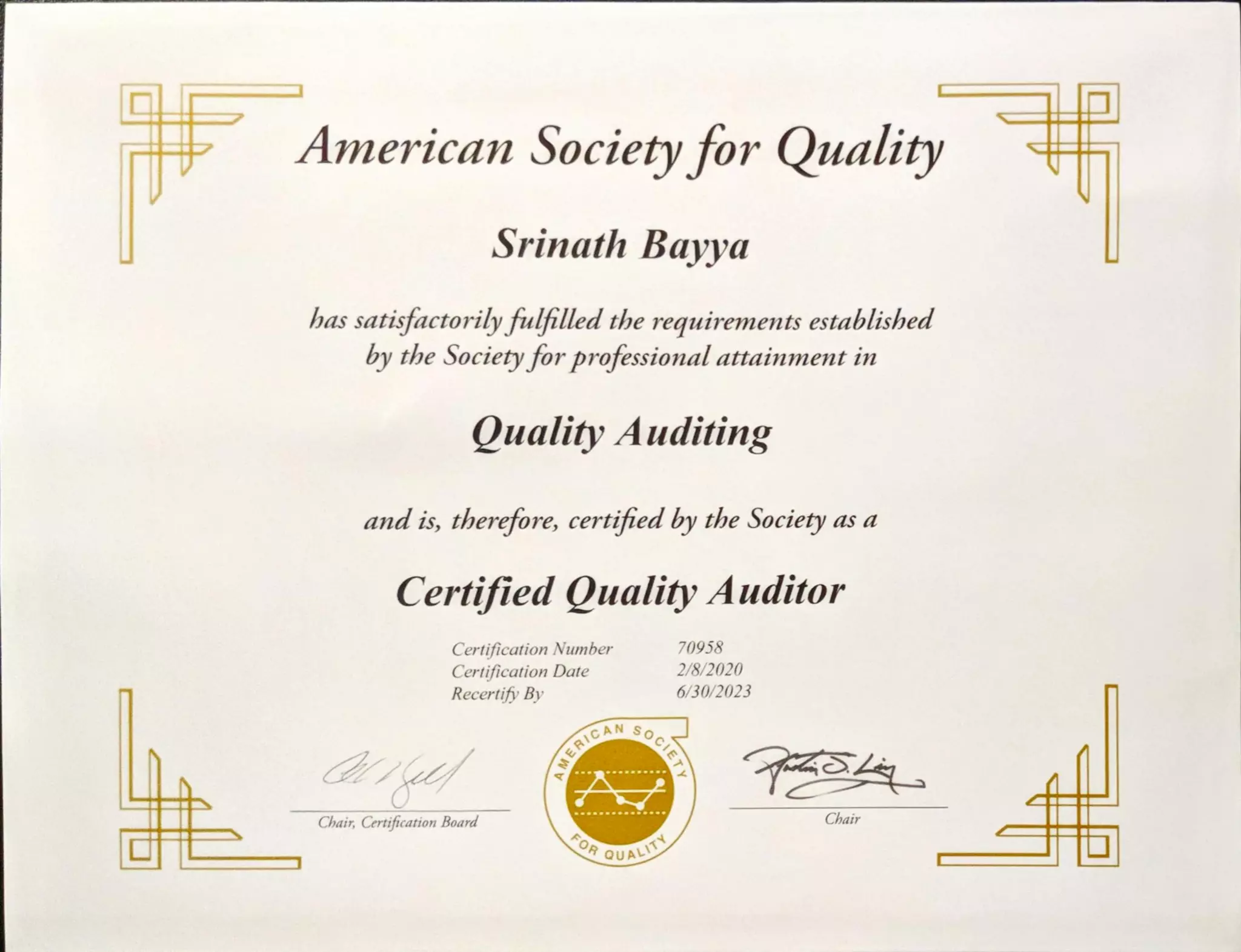 ASQ Certified Quality Auditor | PPT
