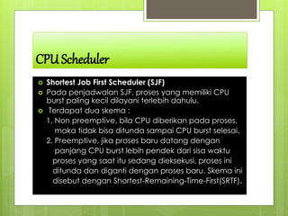 Sri Astuti - Penjadwalan CPU | PPTX