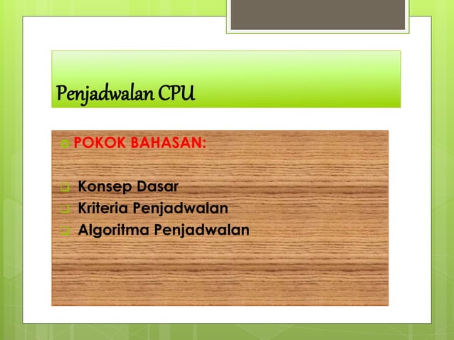 Sri Astuti - Penjadwalan CPU | PPTX