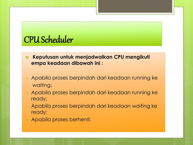 Sri Astuti - Penjadwalan CPU | PPTX