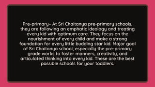 Sri Chaitanya Educational Institutions – Range of Programs for ...