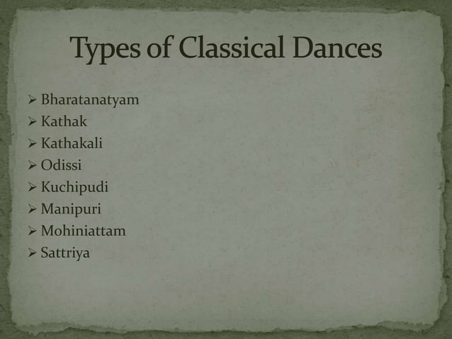 Indian classic dance | PPT